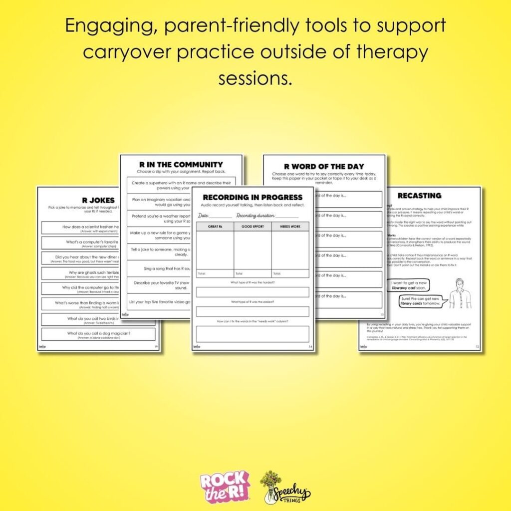 R Carryover Activity Pack • Rock the R®